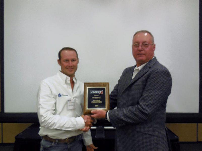 2016 Safety Achievement Award by Cimarex – LineQuest LLC